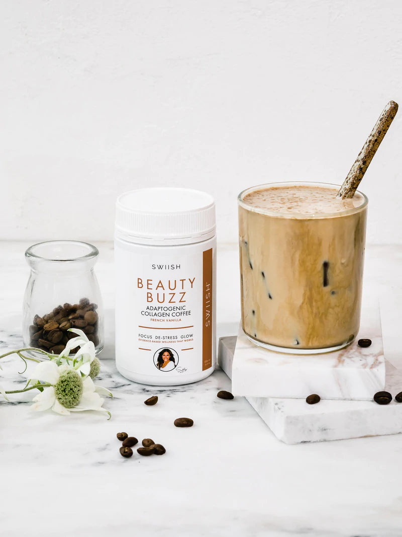 SWIISH BEAUTY BUZZ ADAPTOGENIC COLLAGEN COFFEE 130G – Admirebeauty